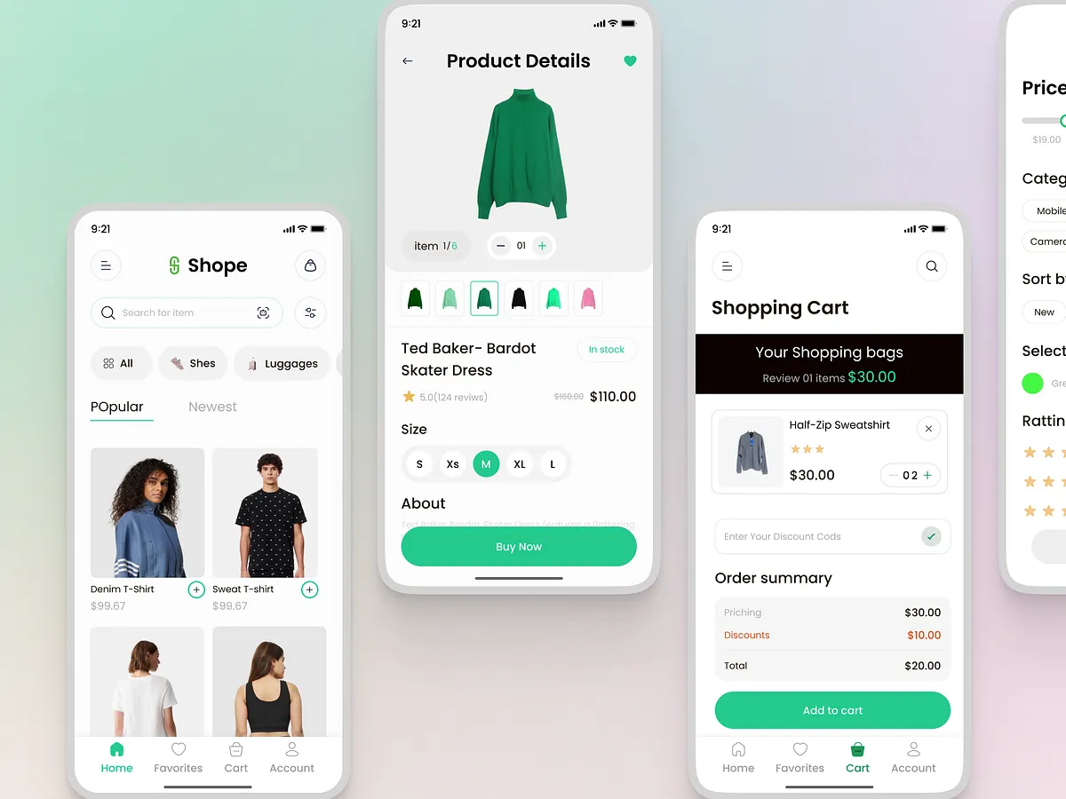 Browse thousands of E Commerce App Home Screen images for design ...