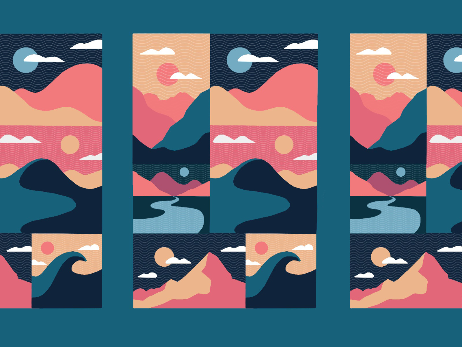 Landscape Collage By Brad Hansen On Dribbble landscape-collage-by-brad-hansen-on-dribbble