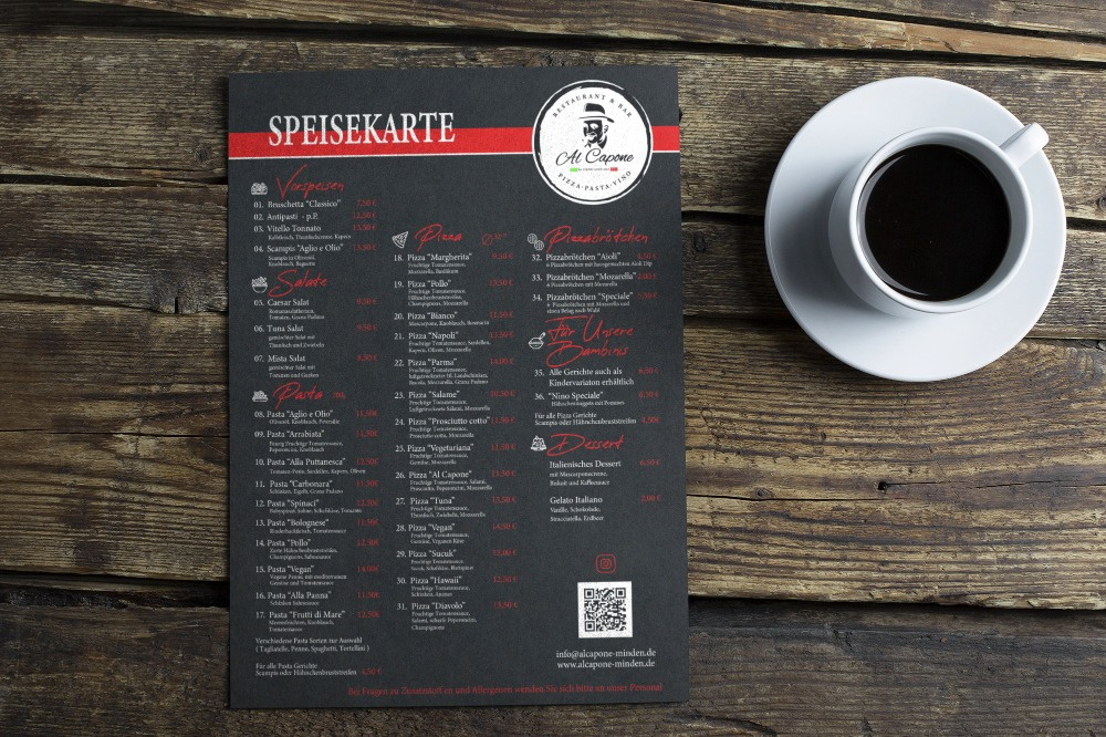 Custom Professional Menu Design by Nida Sheikh on Dribbble