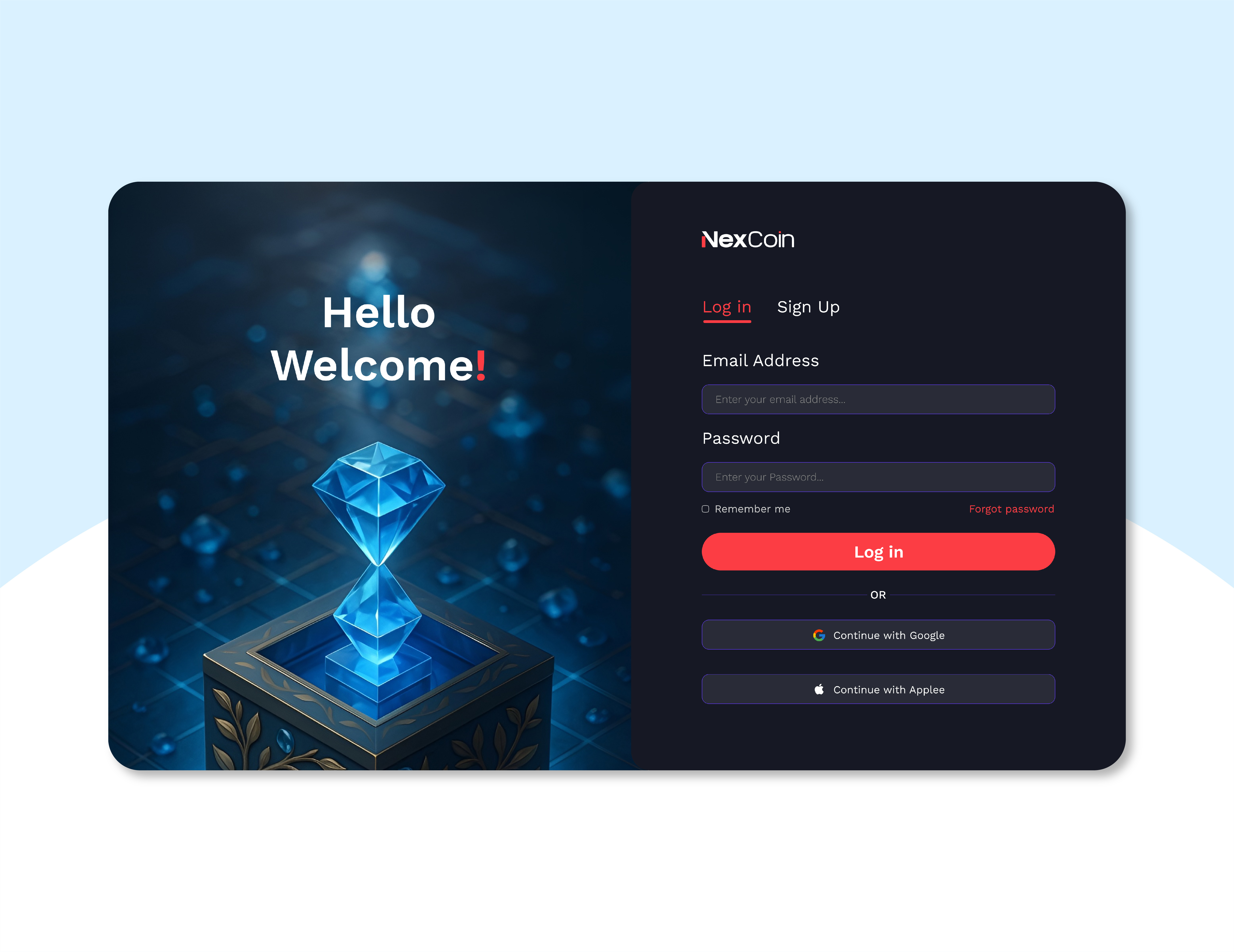 login page ui design in figma by Merg Easy on Dribbble