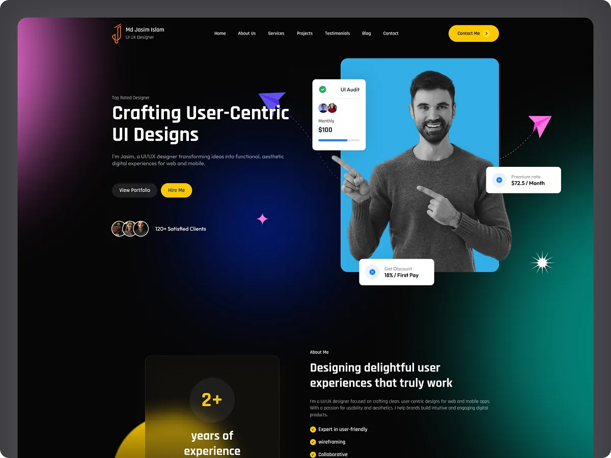 Browse thousands of UI UX Portfolio Website images for design ...