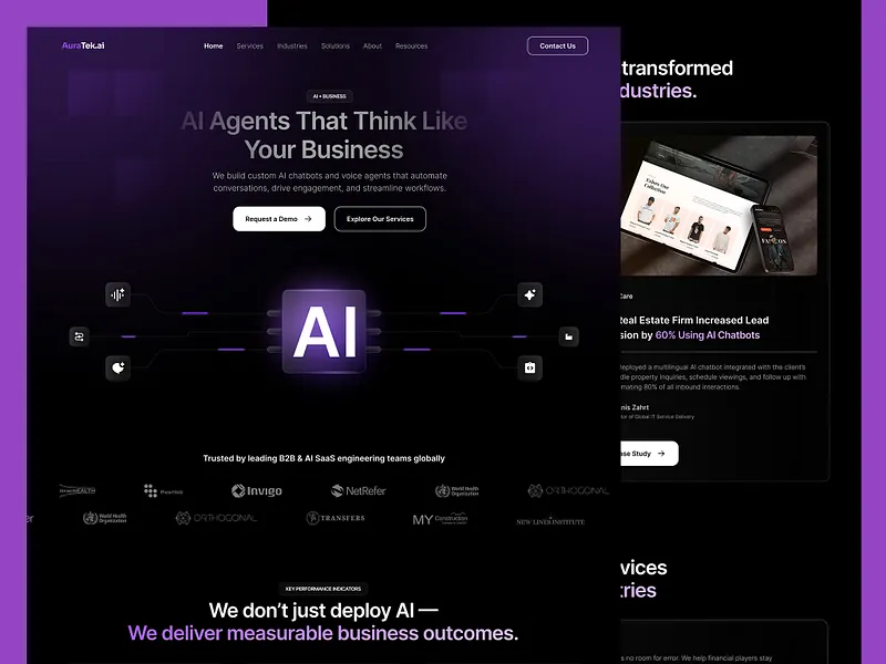 Browse thousands of Ai Website images for design inspiration | Dribbble