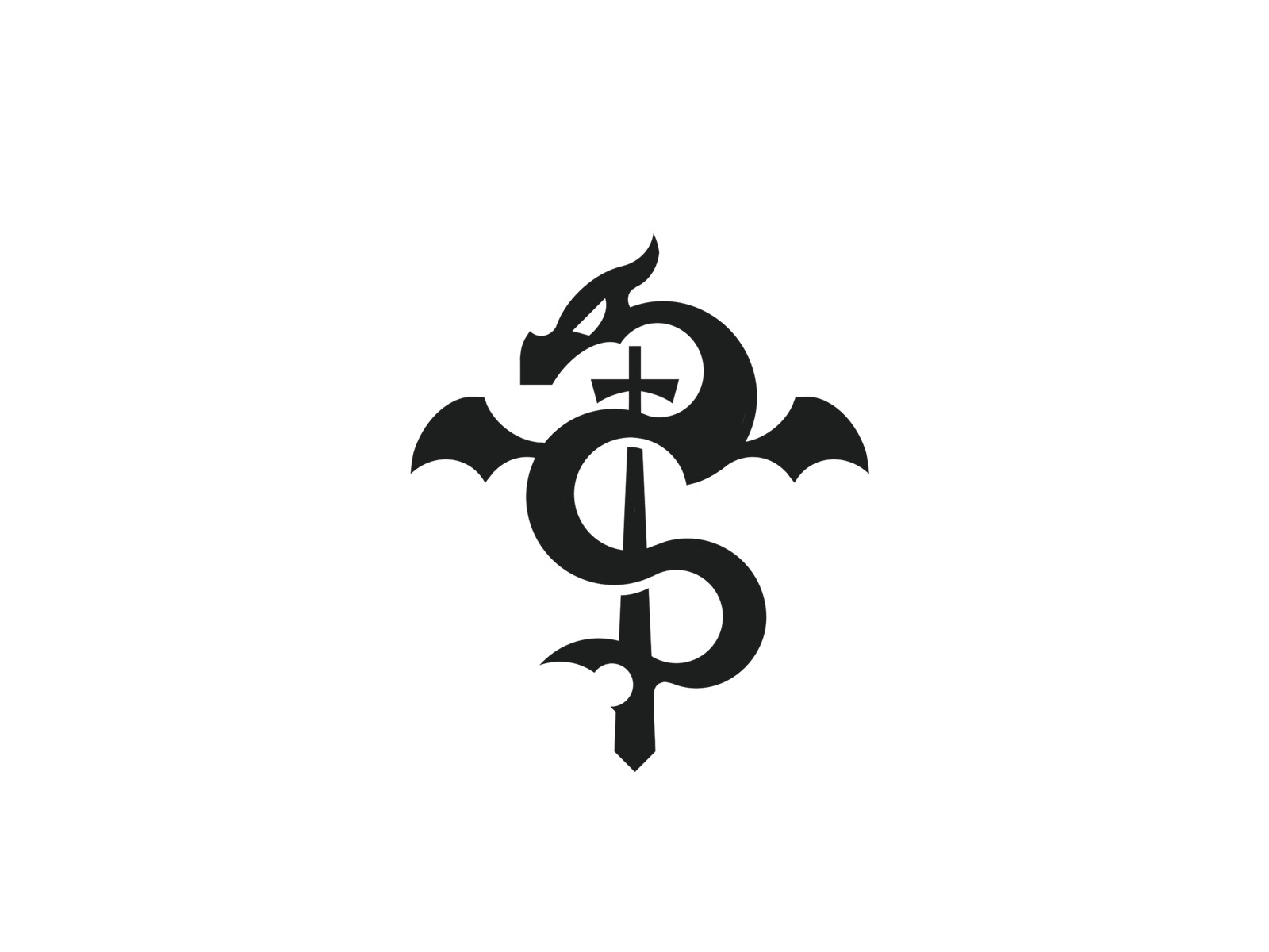 Dragon sword ready-made logo for sale by Anhdodes - Logoadoni by Anh Do ...