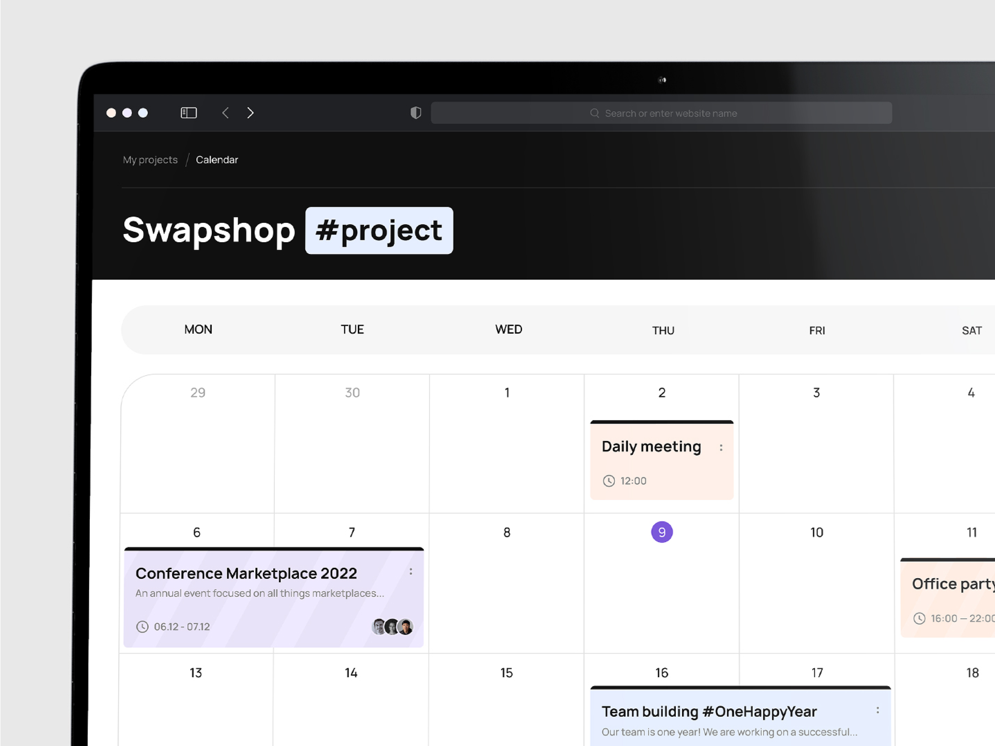 Projex - UX/UI calendar design of a project management platform by ...
