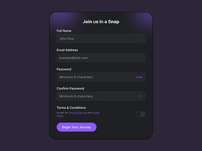 Login & Sign up - Dark Mode | UI/UX Design by DevDock on Dribbble