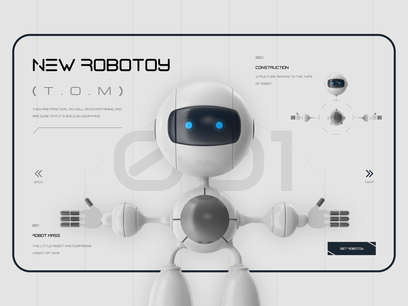Robot toy - Concept by Connor Roberts for IntellRocket on Dribbble