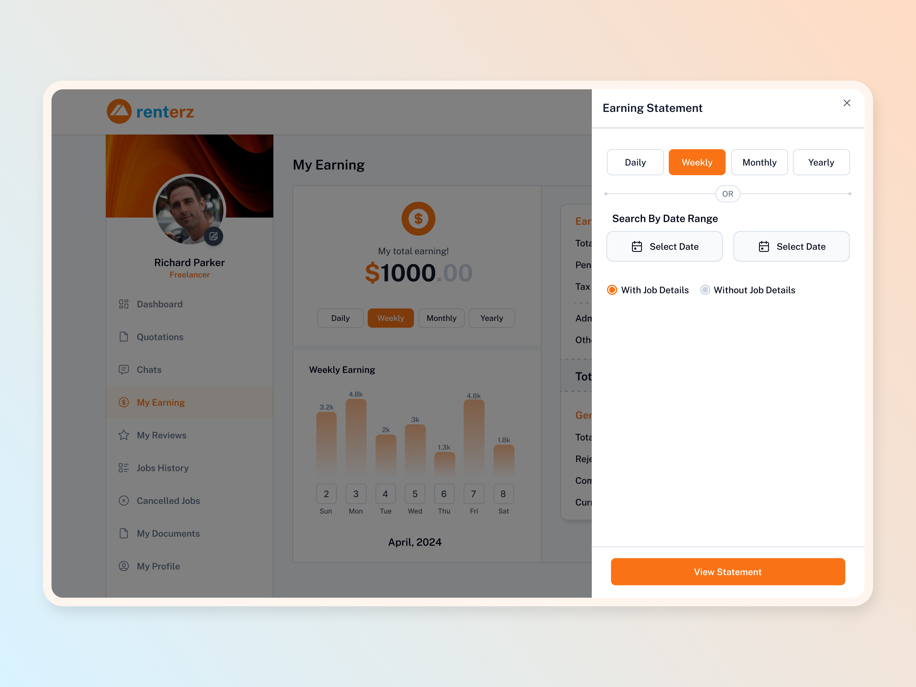 Earning Module - Dashboard by Itsparthpatel | Your Design Partner on ...