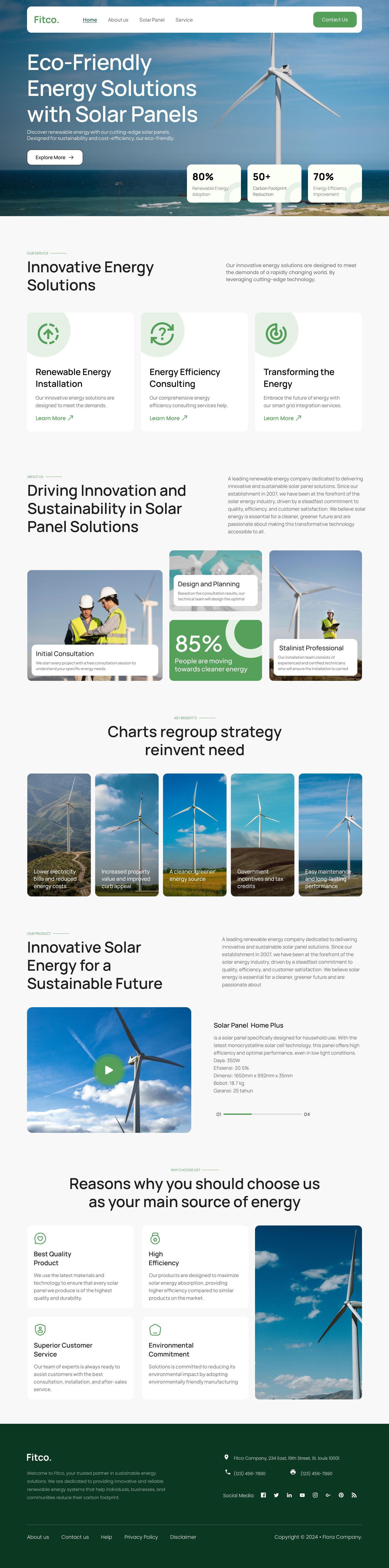 Energy System Website by Bilash Roy on Dribbble