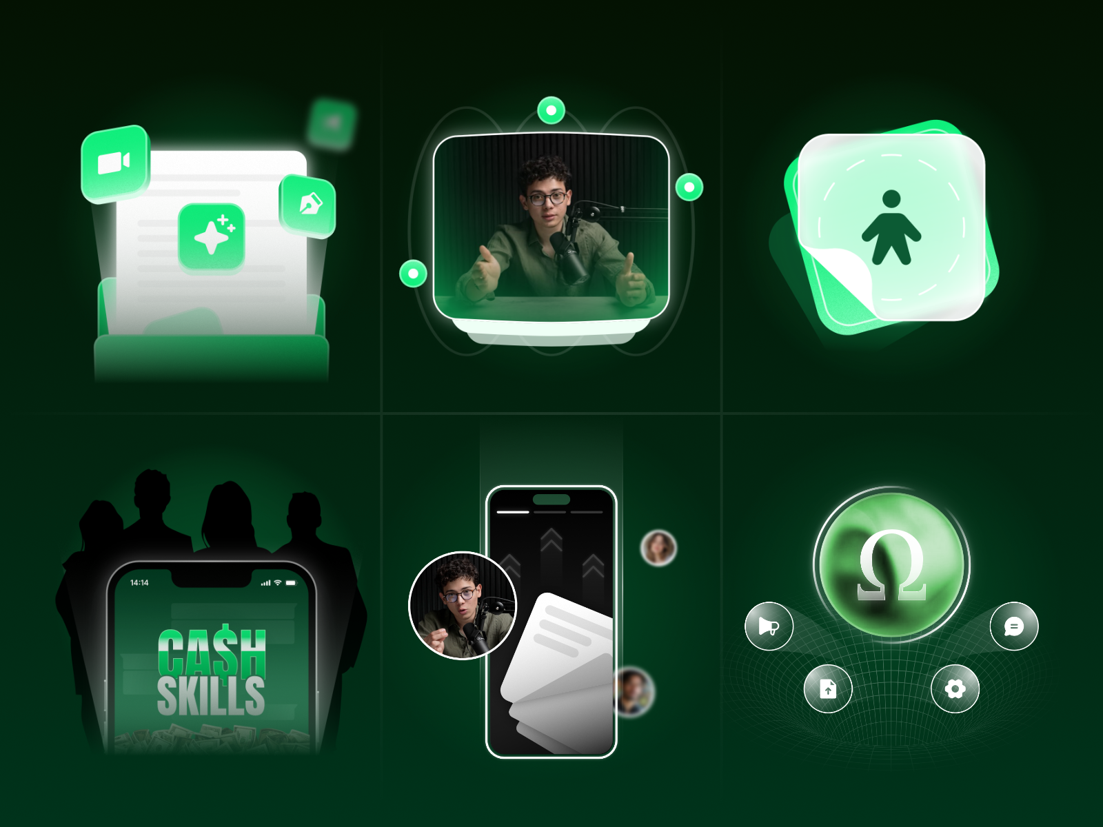 Web visuals design • Cash Skills by Jorge Castillo on Dribbble