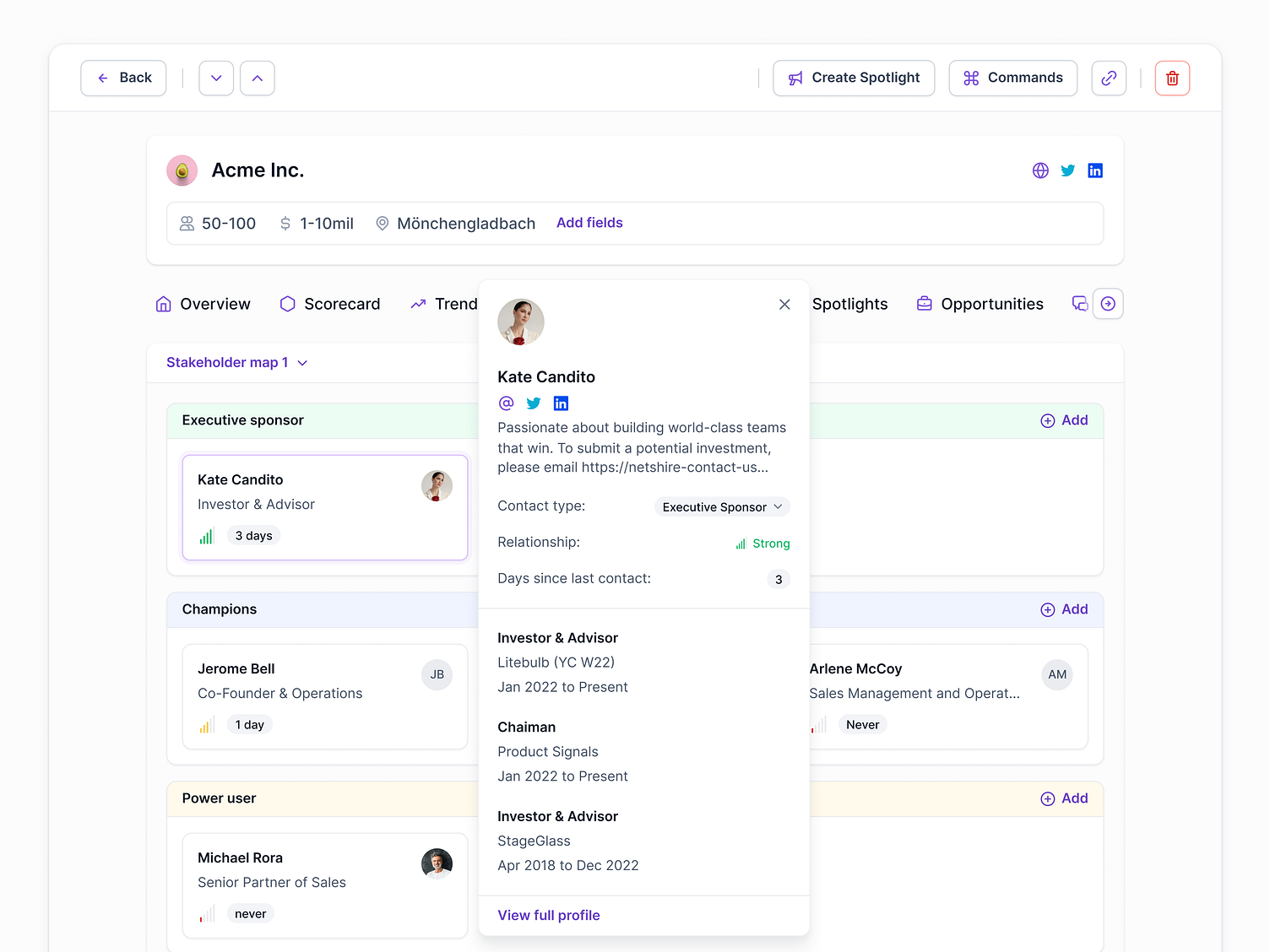 Contact relationship map (3) by Eugen Eşanu on Dribbble