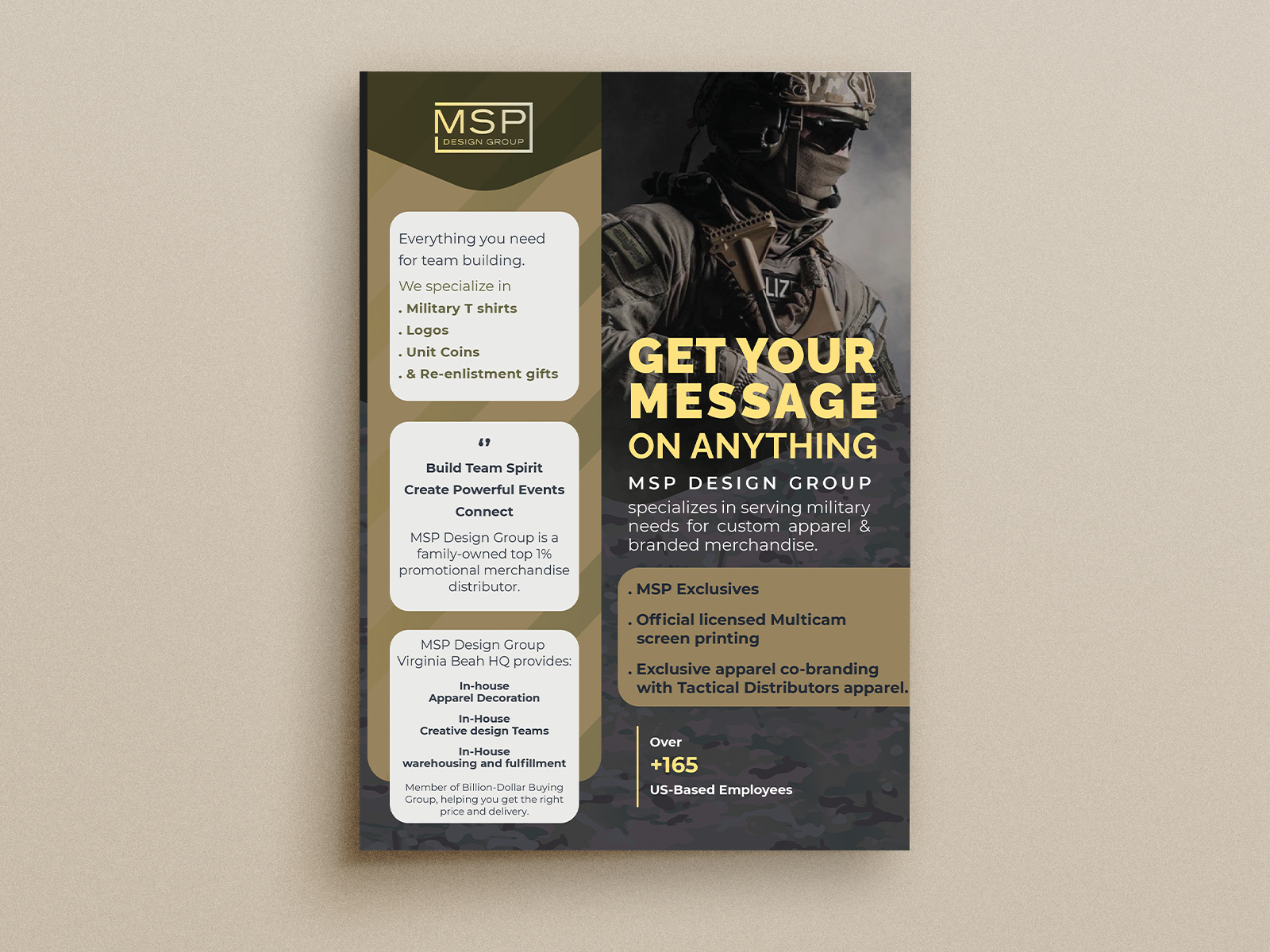 Sales Sheet Design for MSP Design Group by Temis on Dribbble