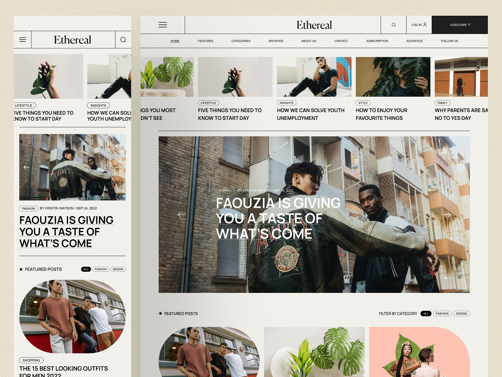 Ethereal Magazine by Shakib on Dribbble