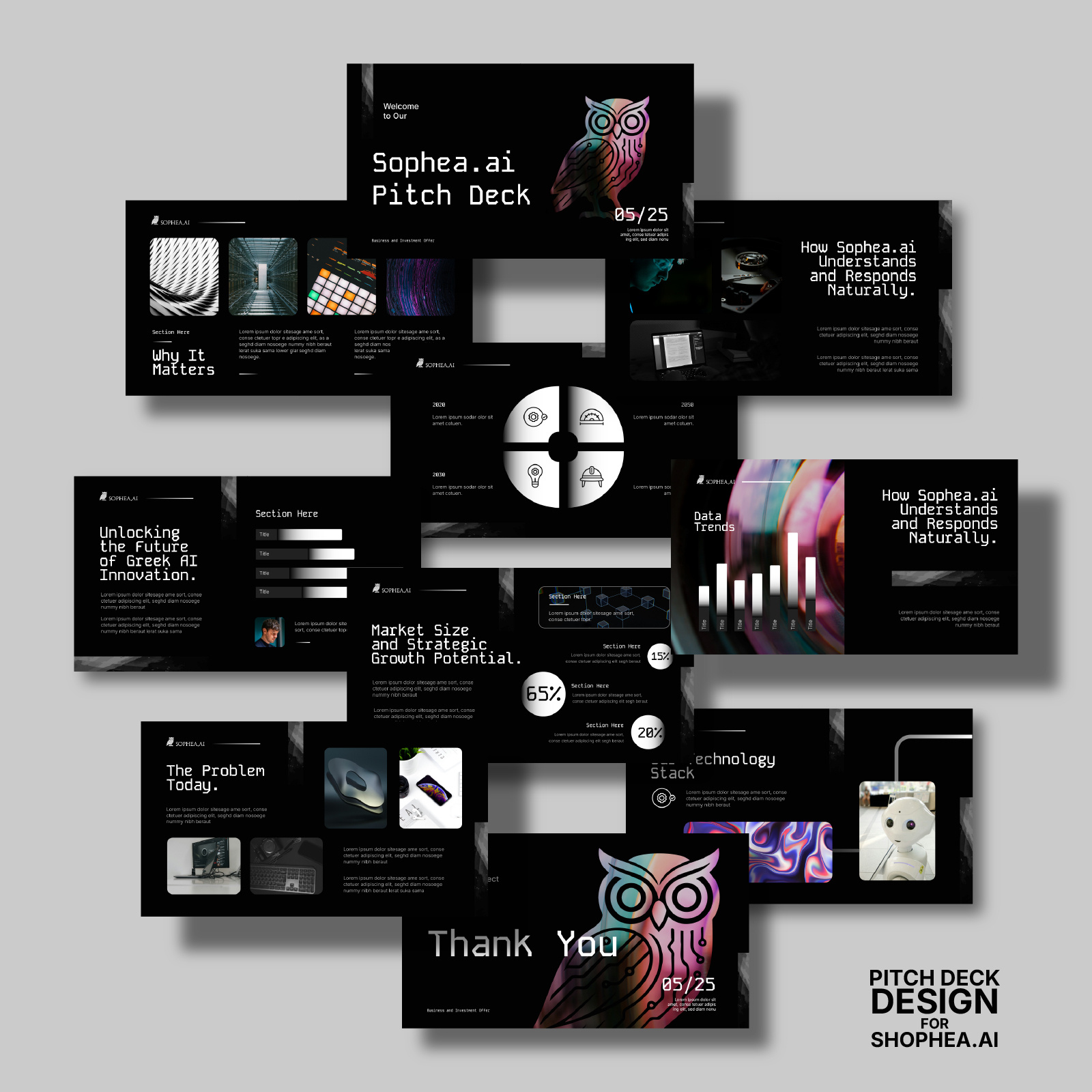 Pitch Deck Design for Sophea.ai by TALA on Dribbble