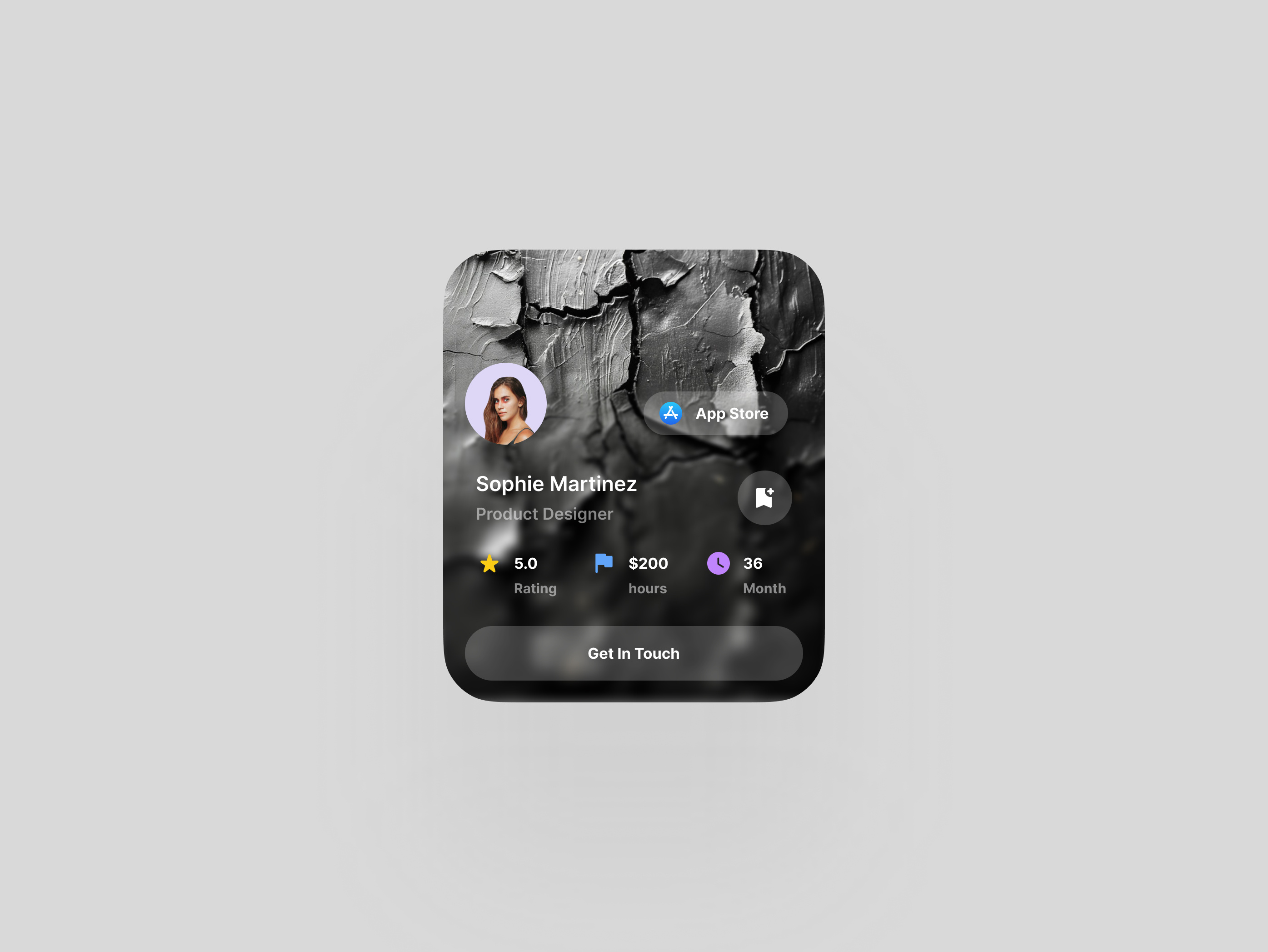 Profile UI Cards by Spline One on Dribbble