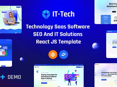 IT-Tech – Technology Business, IT Solutions & SaaS Software Reac by Mohammad Liton Mia on Dribbble