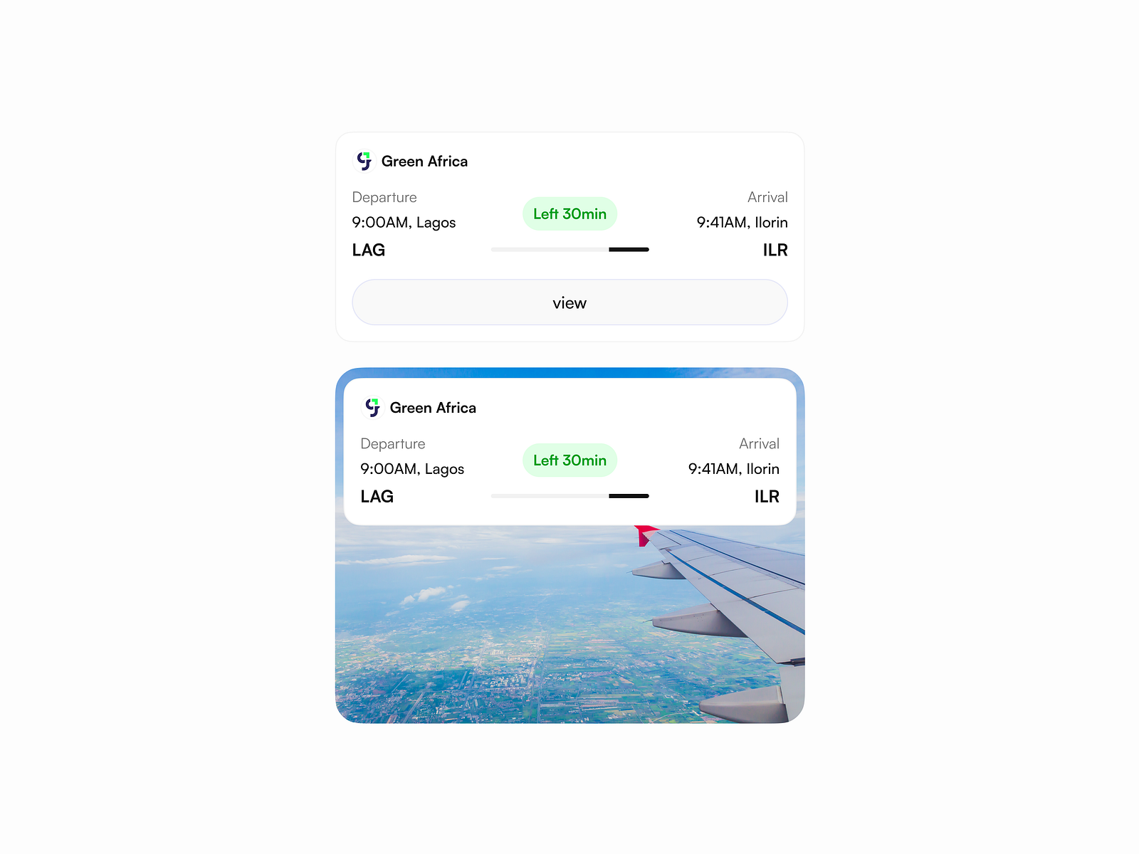 Flight card Ui design by Lawal Ally on Dribbble