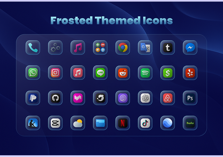 Frosted Themed UI by Zawhar Raad on Dribbble