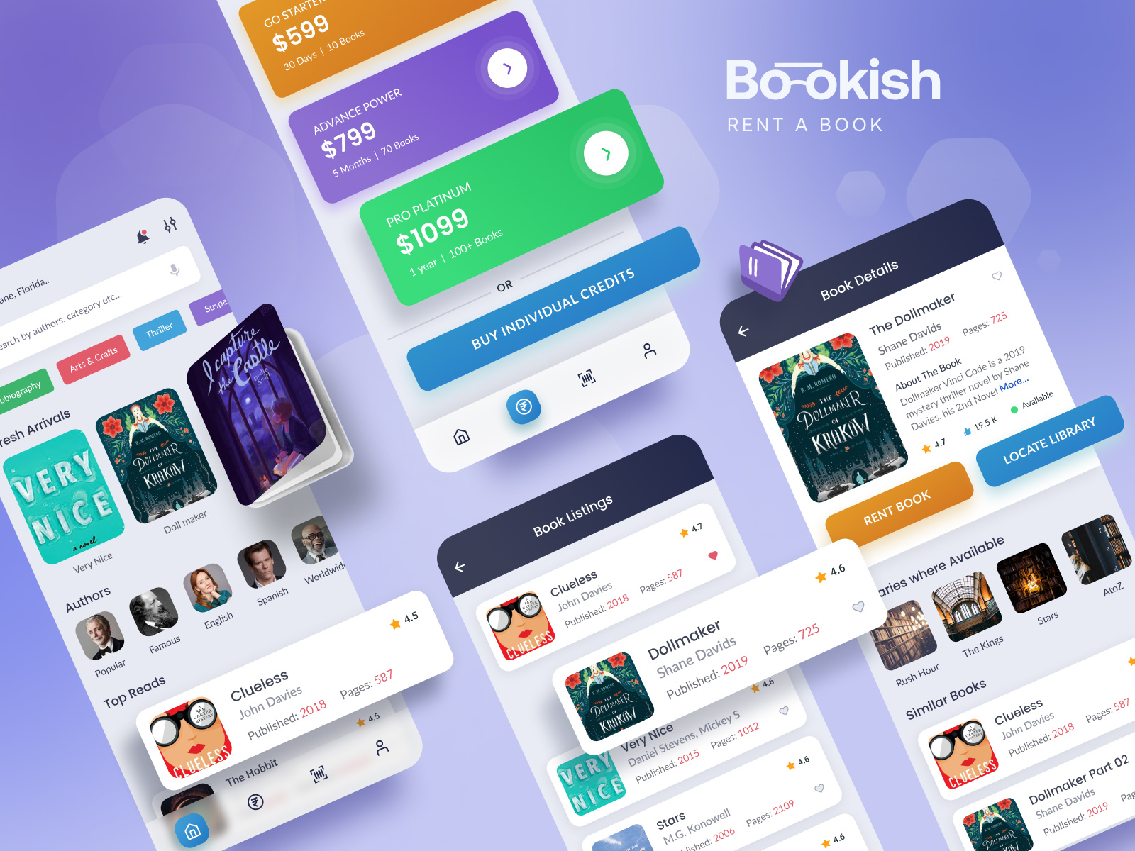 Library Mobile App Design | Bookish by Design Studio UI UX on Dribbble