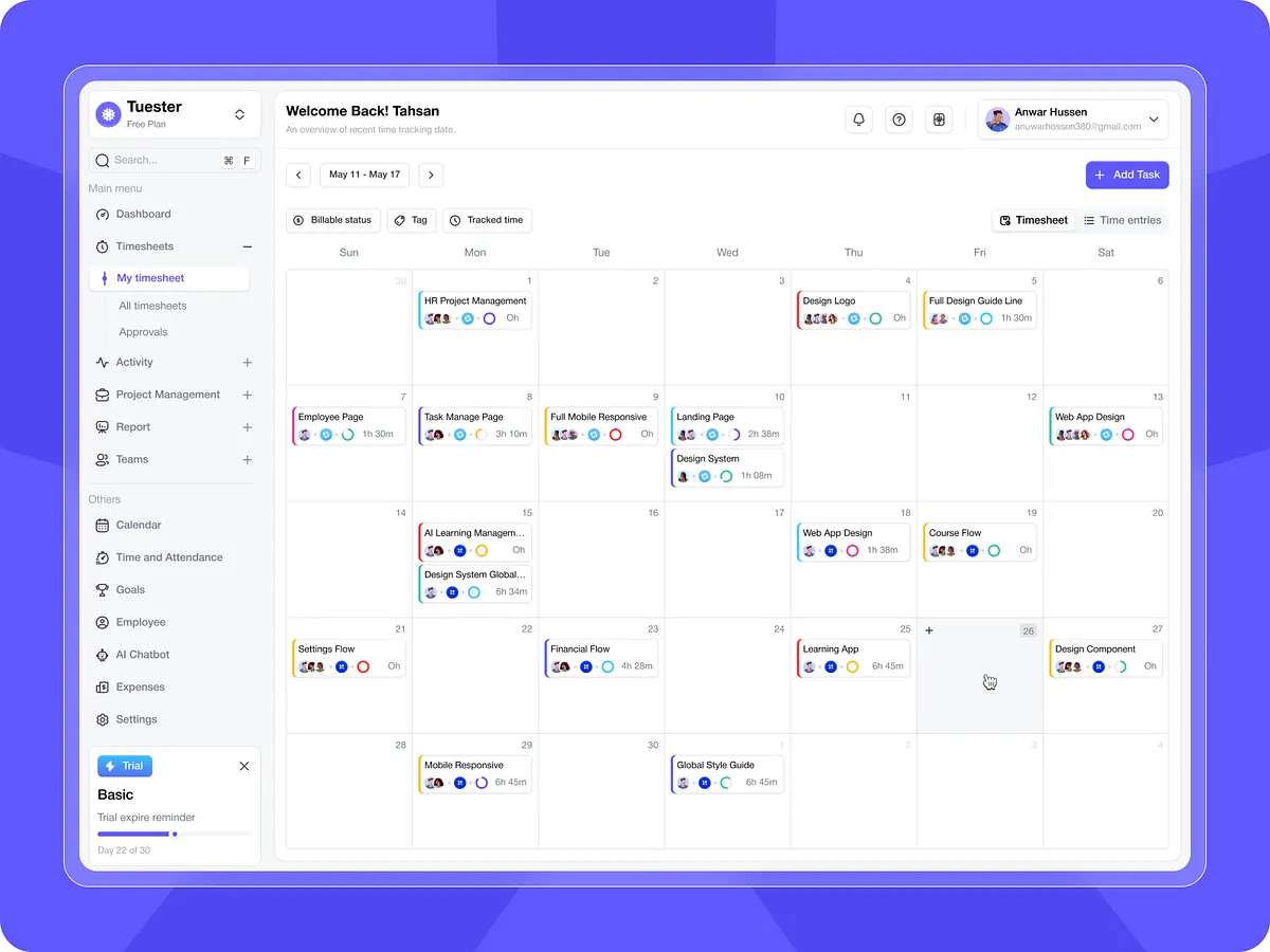 Browse thousands of Dashboard Timesheet images for design inspiration ...