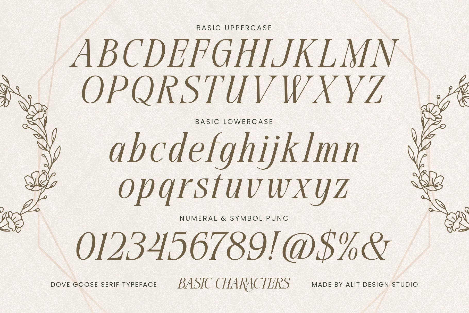 Dove and Goose Typeface by alit design studio on Dribbble