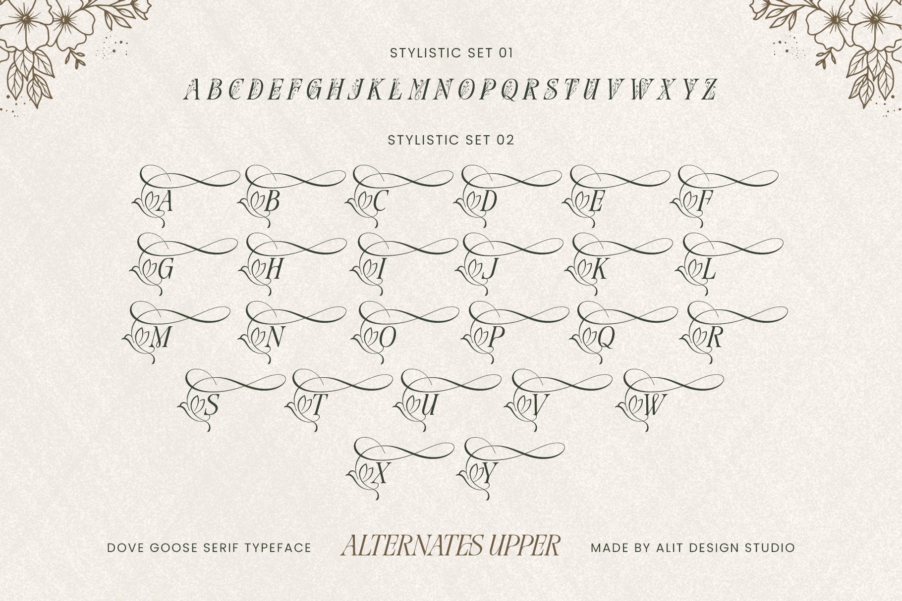 Dove and Goose Typeface by alit design studio on Dribbble