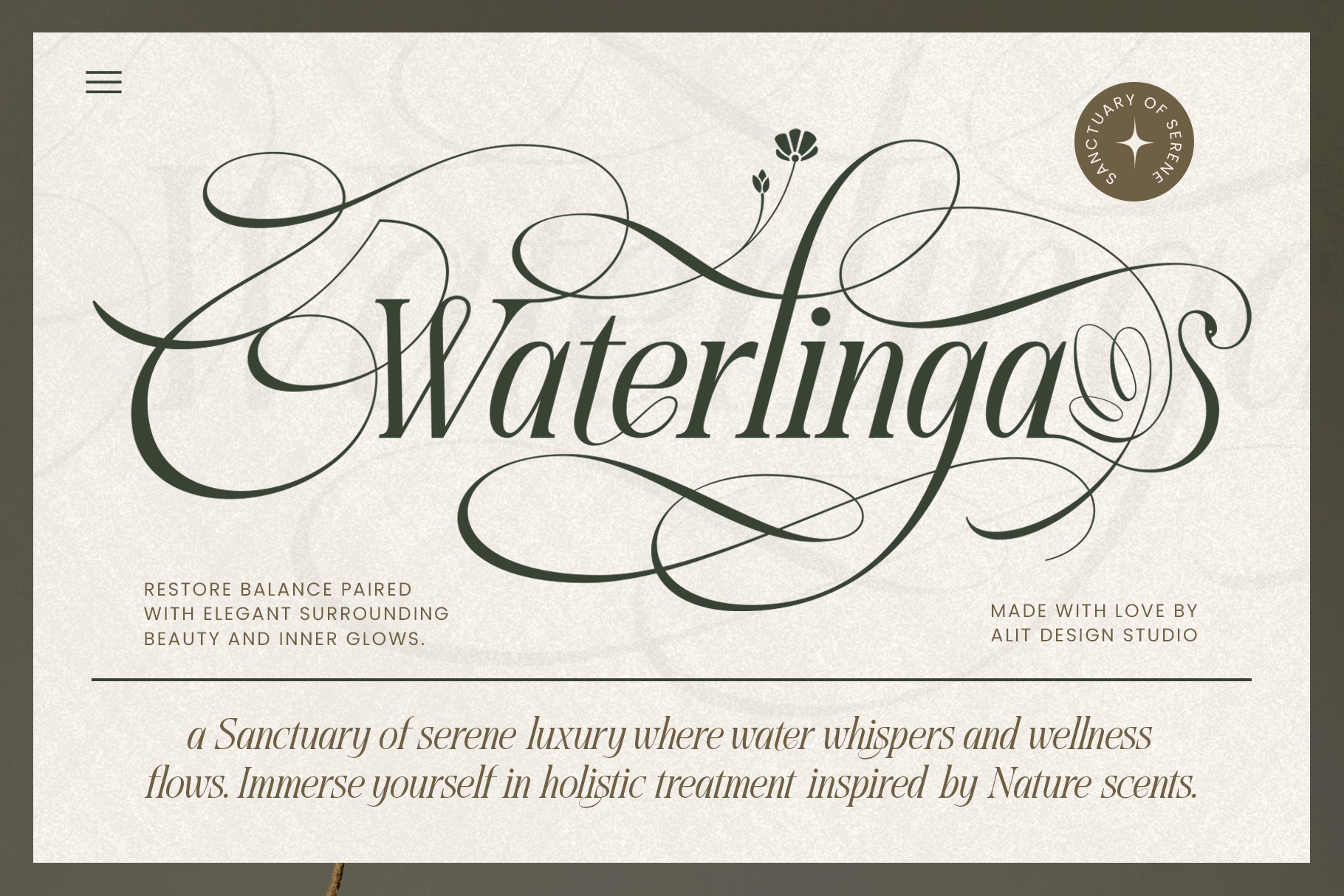 Dove and Goose Typeface by alit design studio on Dribbble