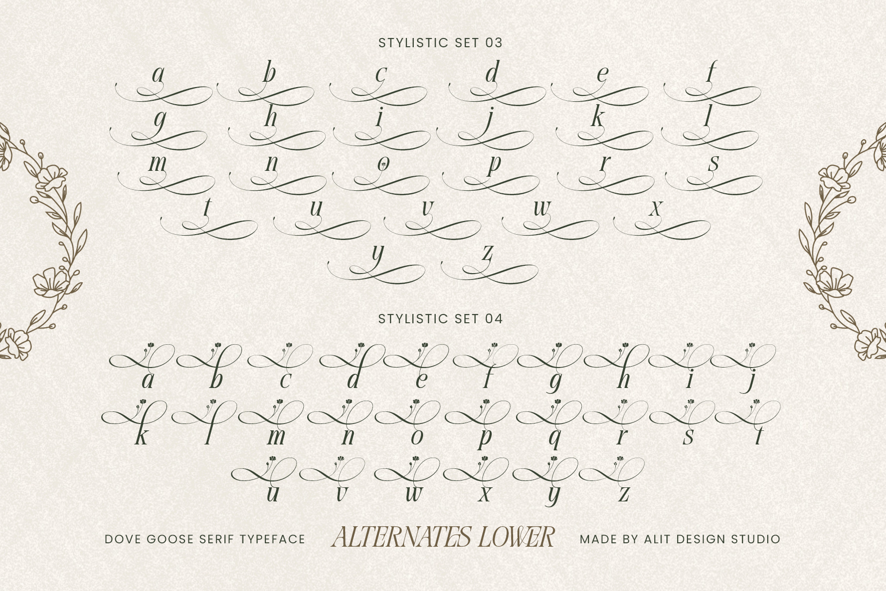 Dove and Goose Typeface by alit design studio on Dribbble