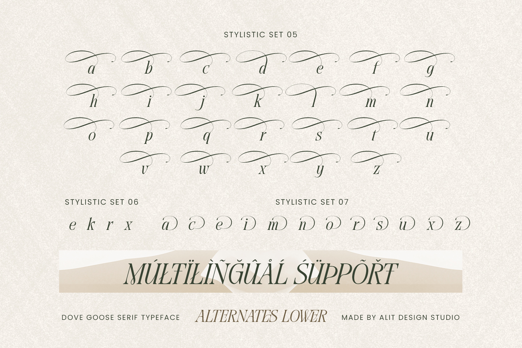 Dove and Goose Typeface by alit design studio on Dribbble