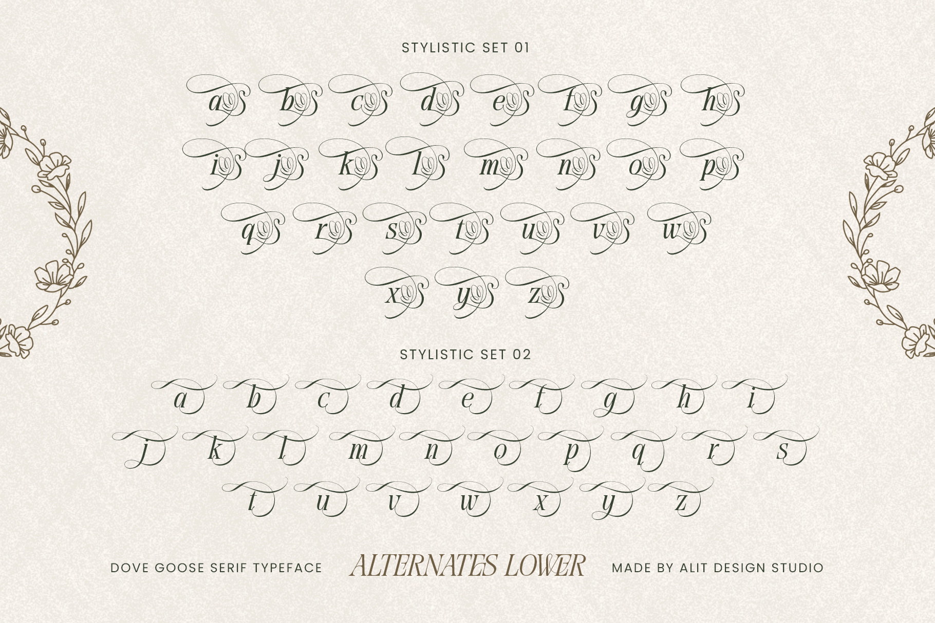 Dove and Goose Typeface by alit design studio on Dribbble