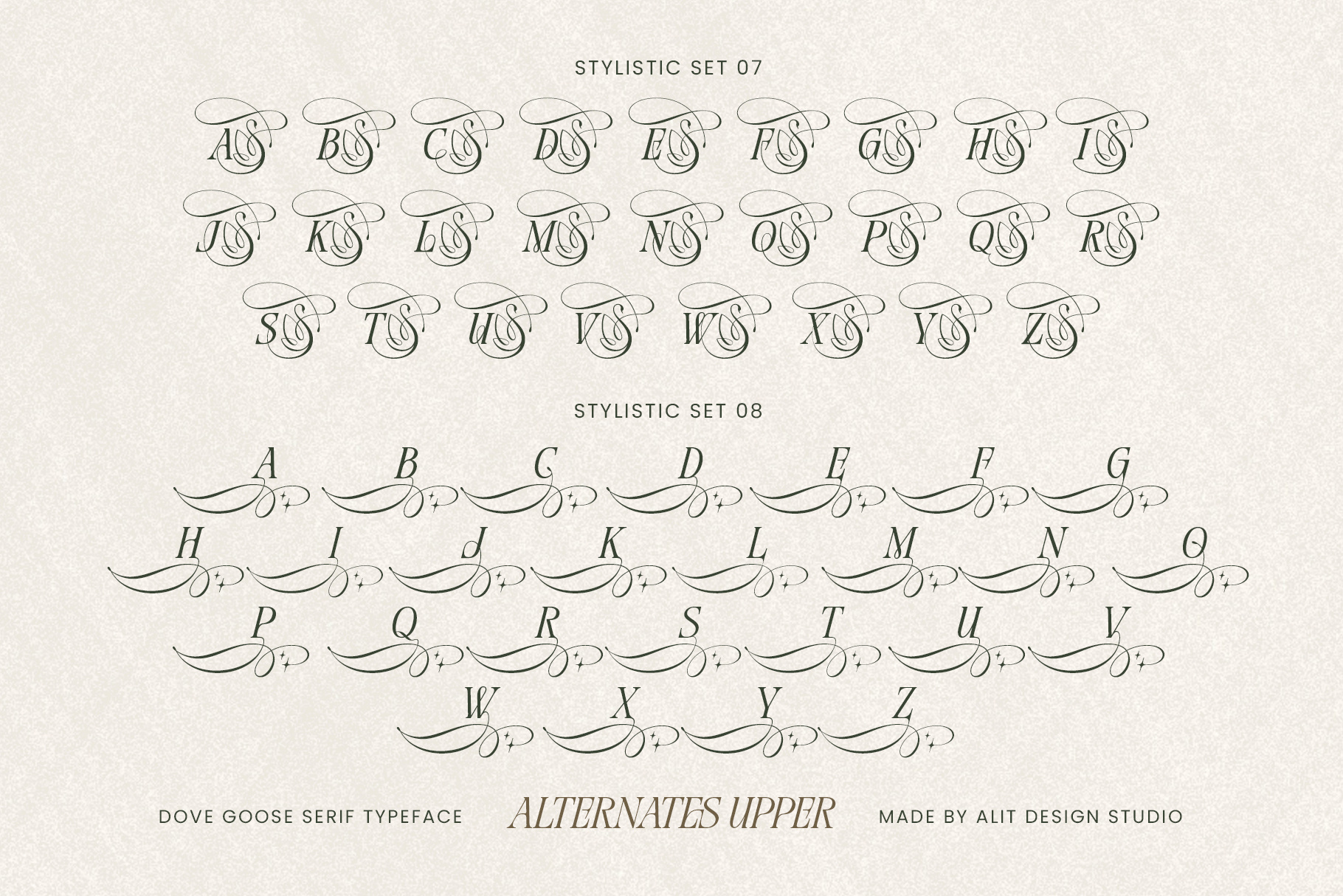 Dove and Goose Typeface by alit design studio on Dribbble