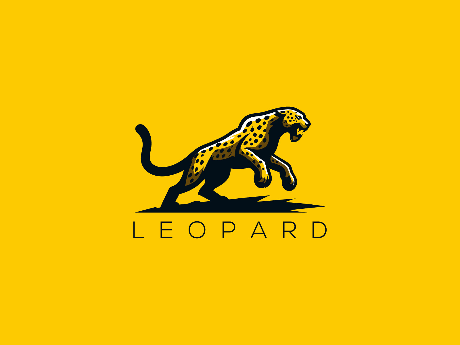 Leopard Logo by Hussnain Graphics on Dribbble