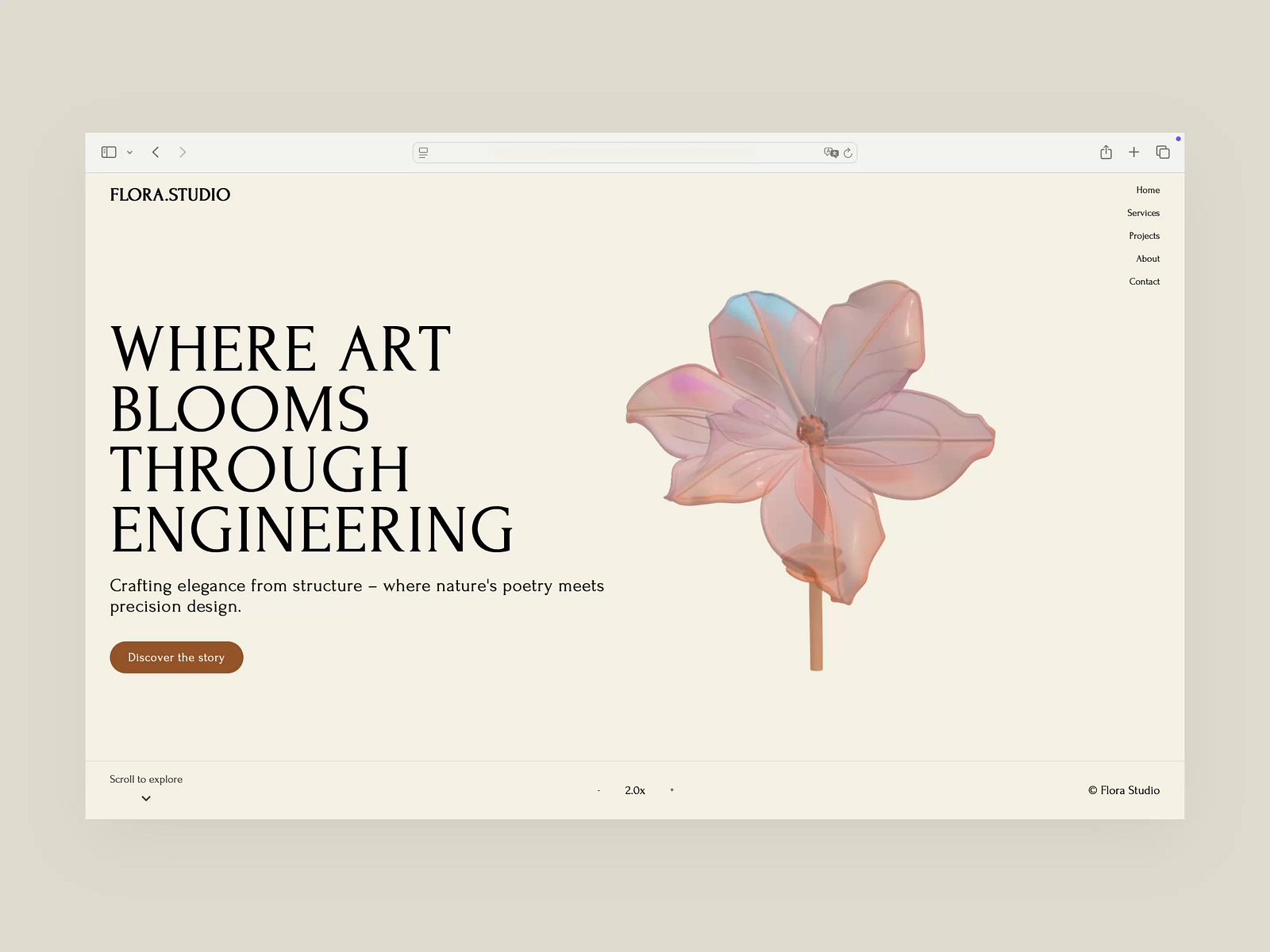 Flora Studio - Where art meets engineering by Tran Y Nhi on Dribbble