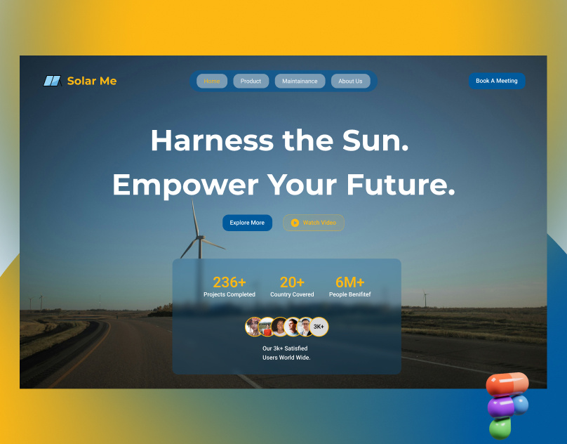Solar Energy UI/UX Landing Page by Al - Muntakim Tuhin on Dribbble