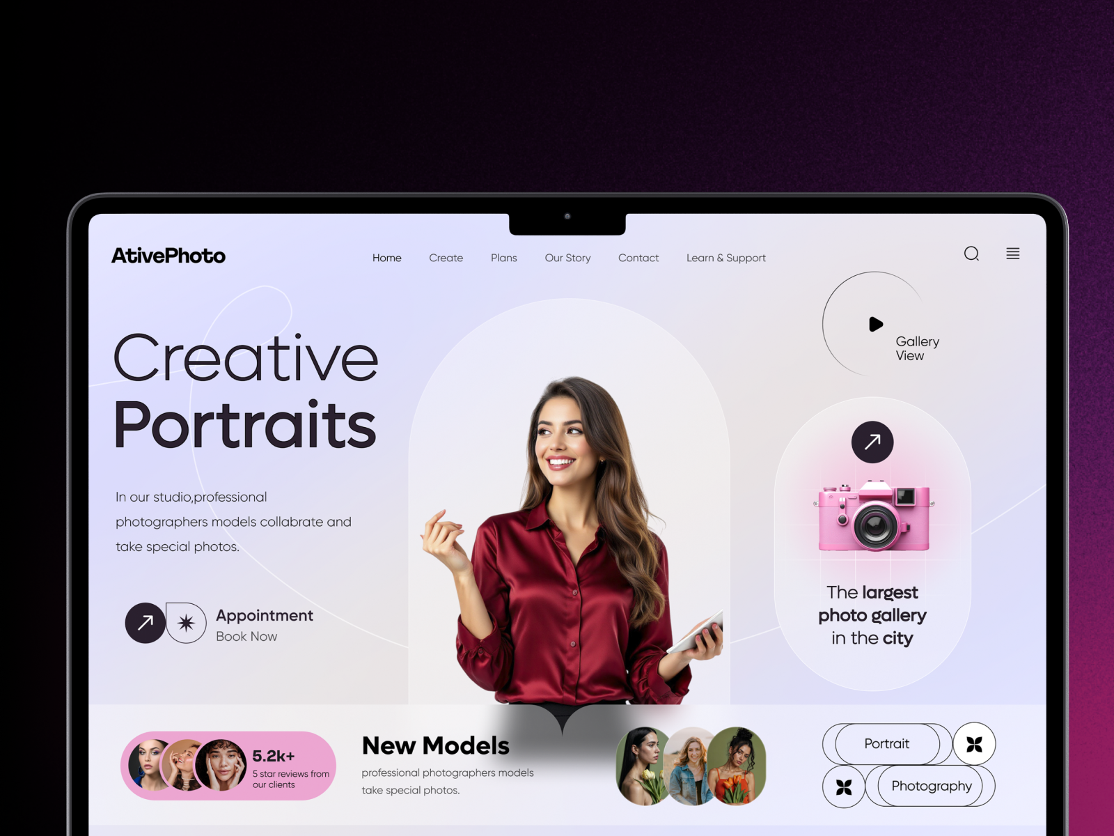 AI web hero design by Roohi Koohi on Dribbble