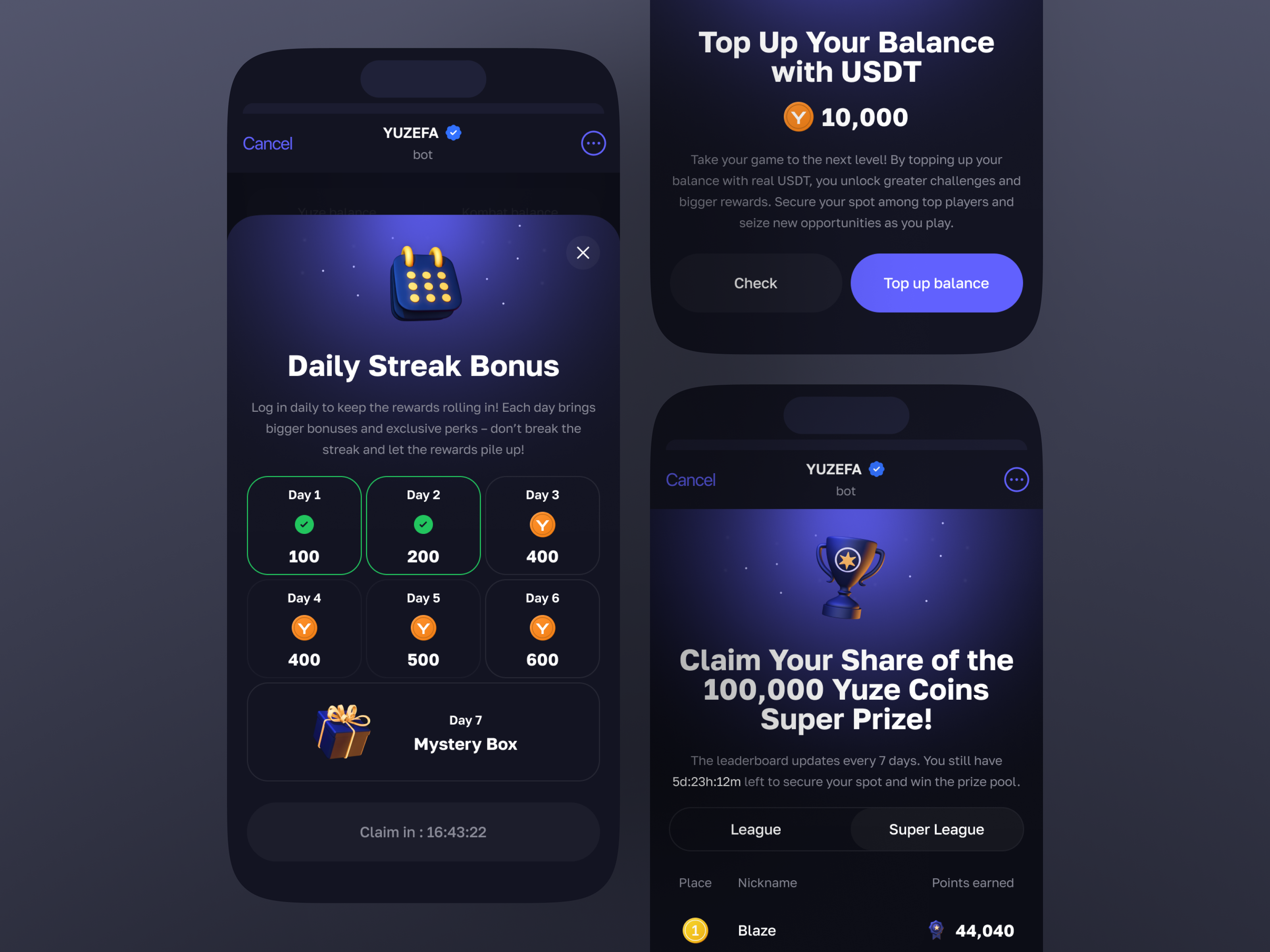 Yuzefa Telegram Mini App (TMA) by Ledo on Dribbble