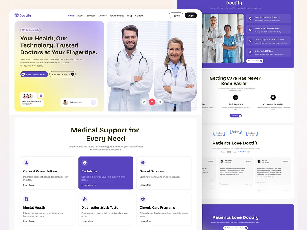 Browse thousands of Medical Web images for design inspiration | Dribbble