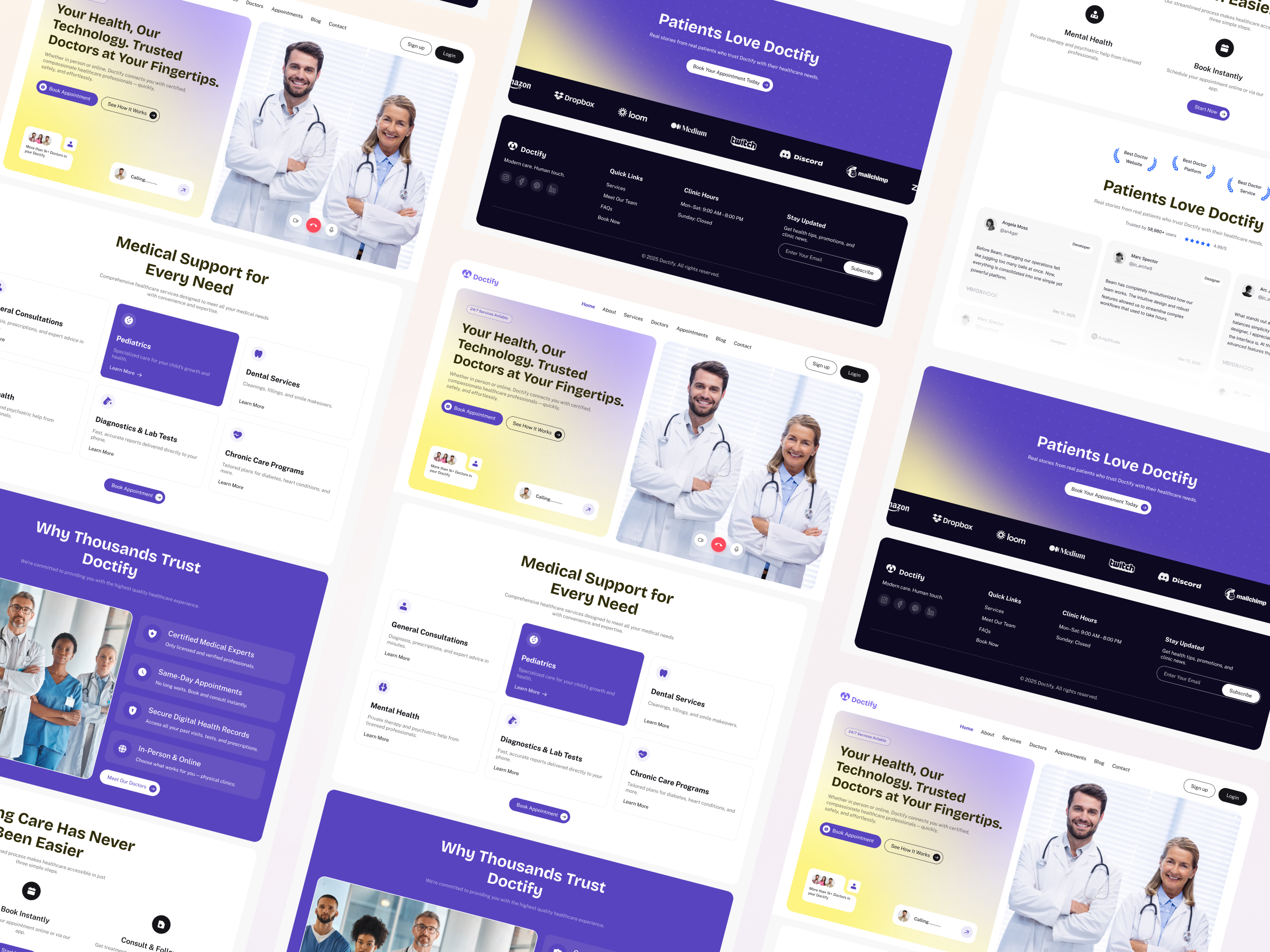 Healthcare Web UI • Doctor Booking Website • Medical Website by Jabel ...