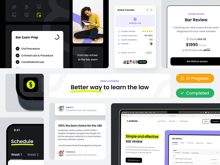 Studicata - Overview by Michal Muller for Balkan Brothers on Dribbble