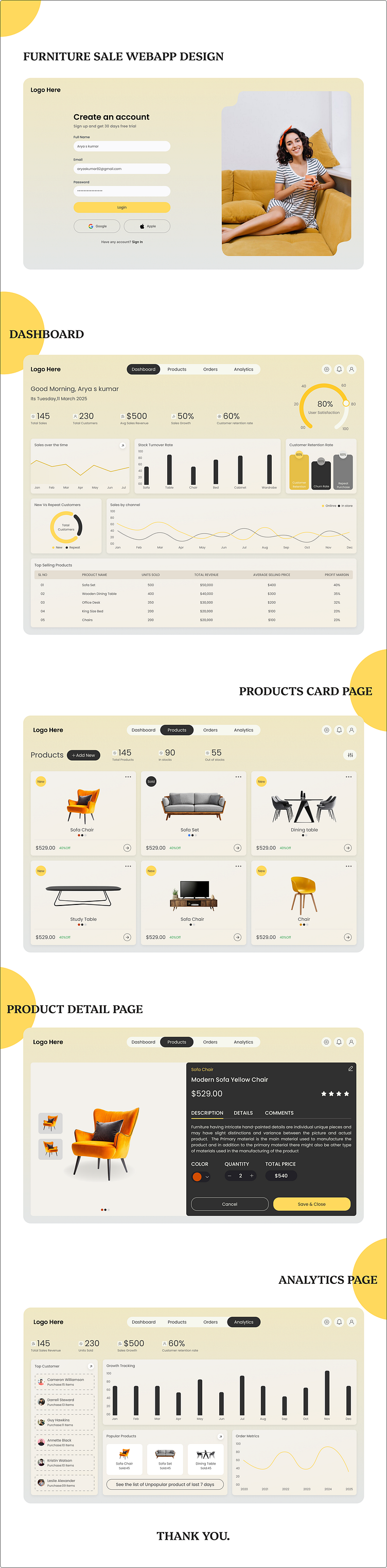 Furniture Store by Arya s kumar on Dribbble