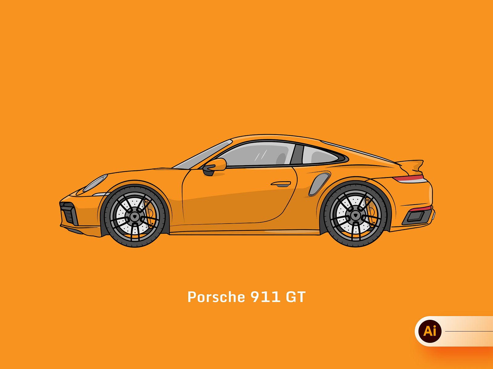 Porsche 911 GT by Likith R S on Dribbble