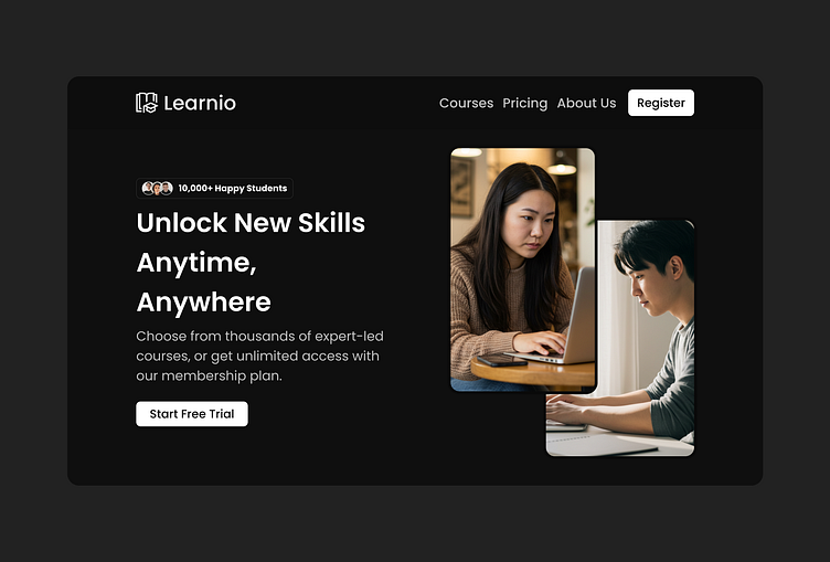 Learnio - EdTech landing page Design by Adams Ogunnupe (Tech Maverick) on Dribbble