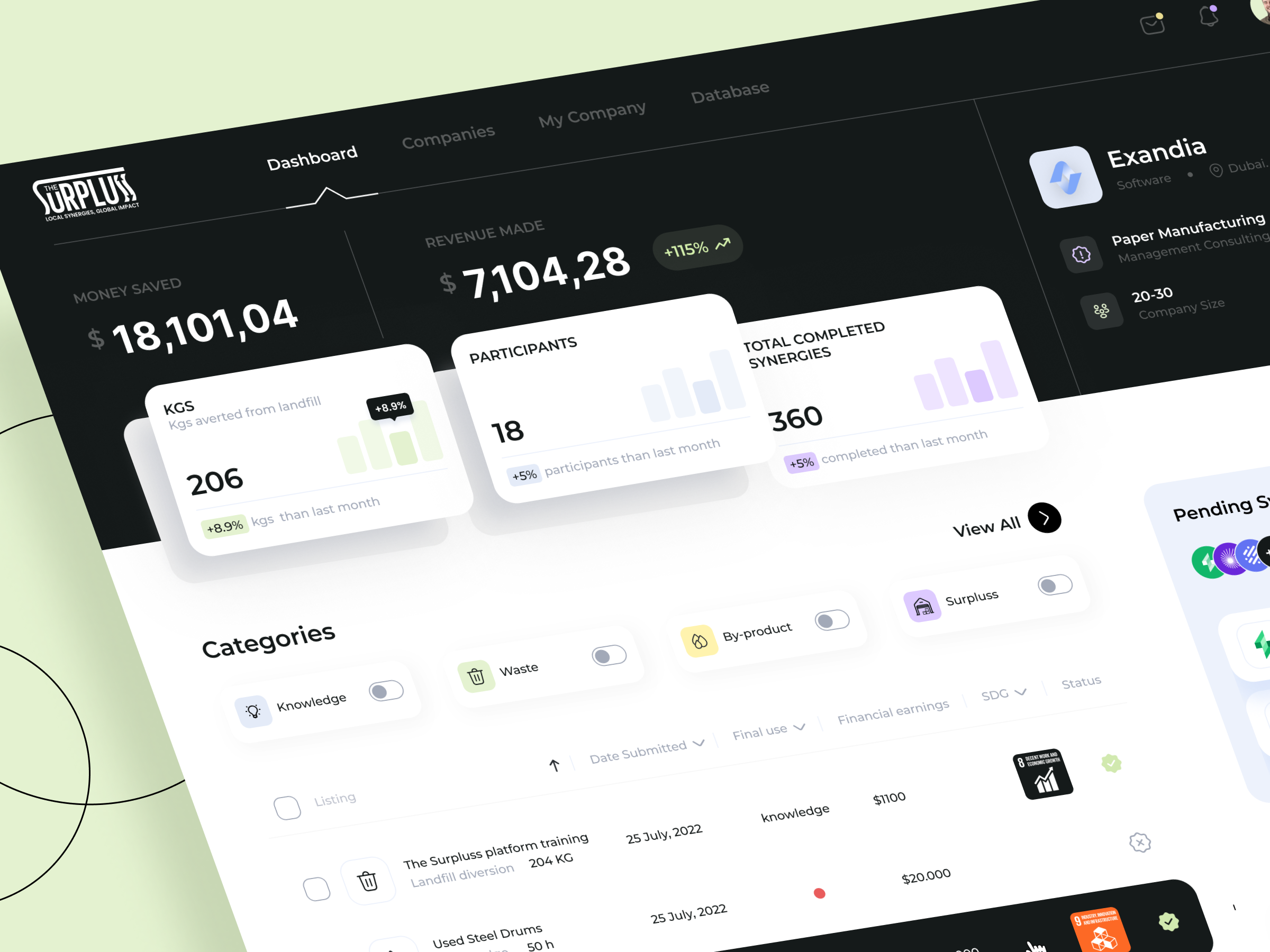 Barter Exchange Platform by Bogdan Falin for QClay on Dribbble