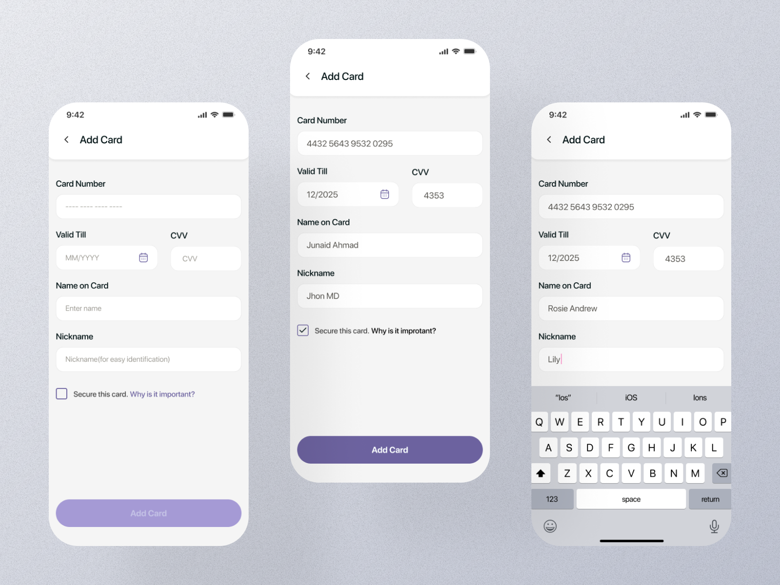 Add Card Mobile App Ui by UI Ants on Dribbble