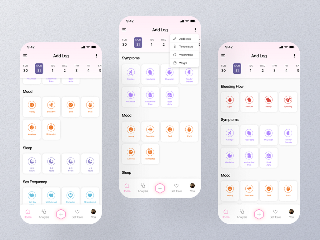 Add Logs Mobile App Ui by UI Ants on Dribbble