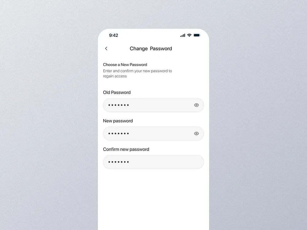 Browse thousands of Change Password UI images for design inspiration ...