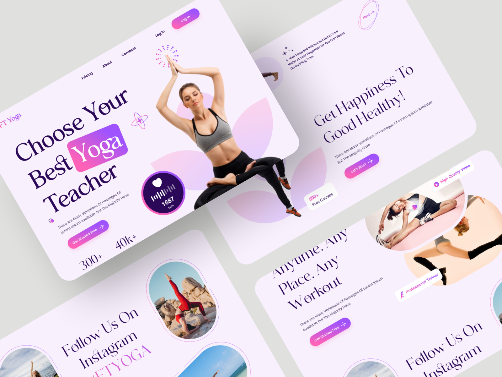 Yoga - Landing page Design by FalconThought for FalconThought - UX/UI ...