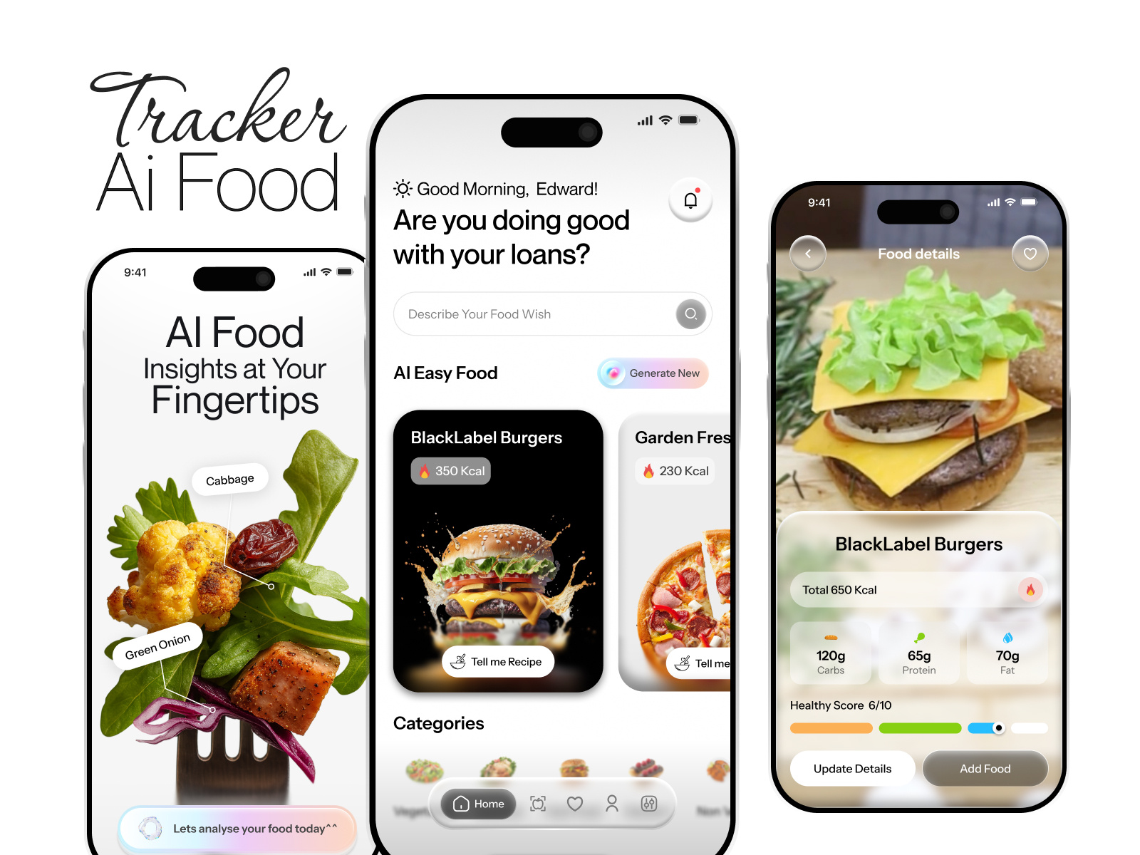 Ai food tracker app design by lazy kar for LazyInterface UI UX Team on Dribbble