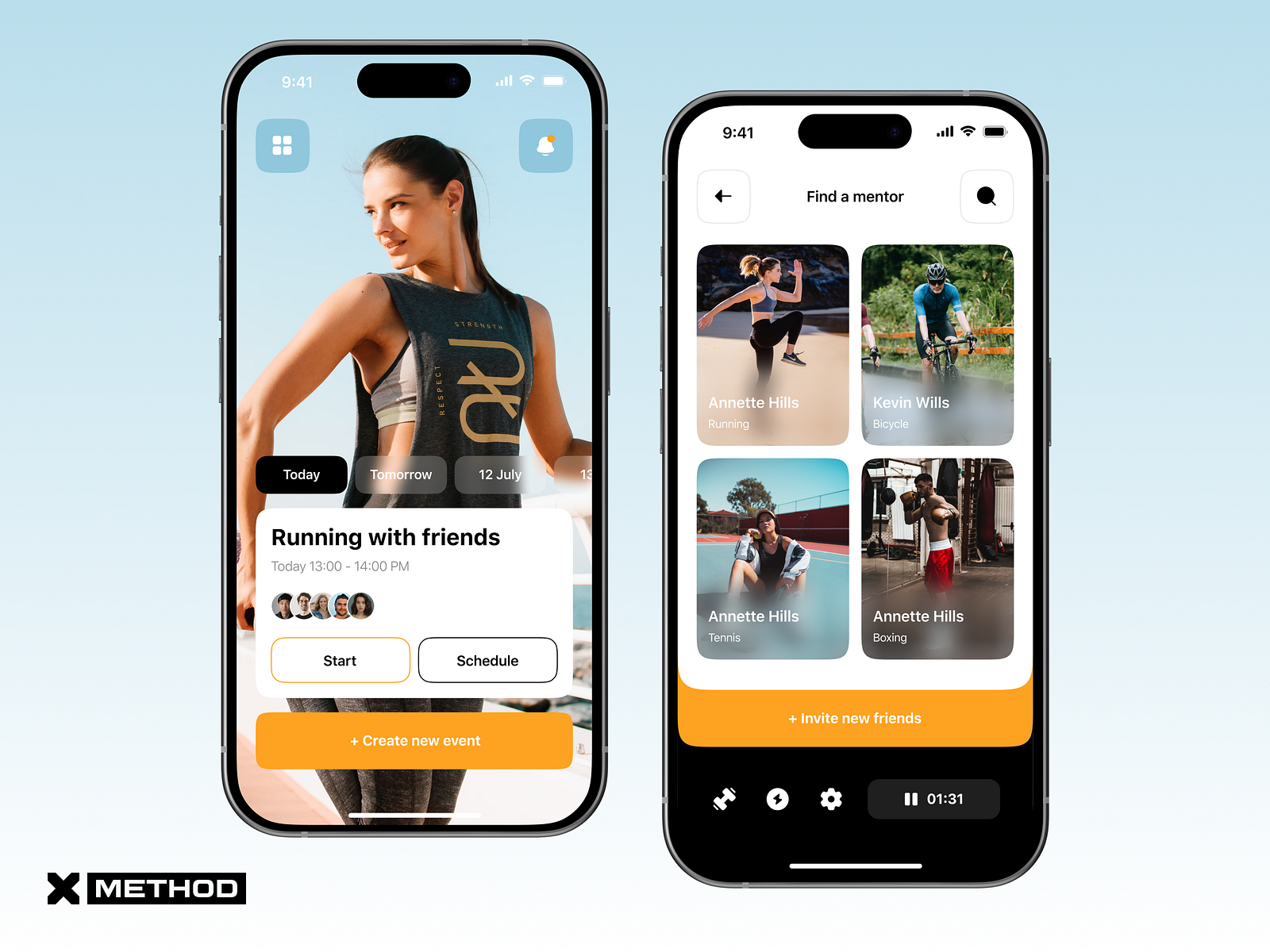 Sports Mobile App Design by Xmethod on Dribbble