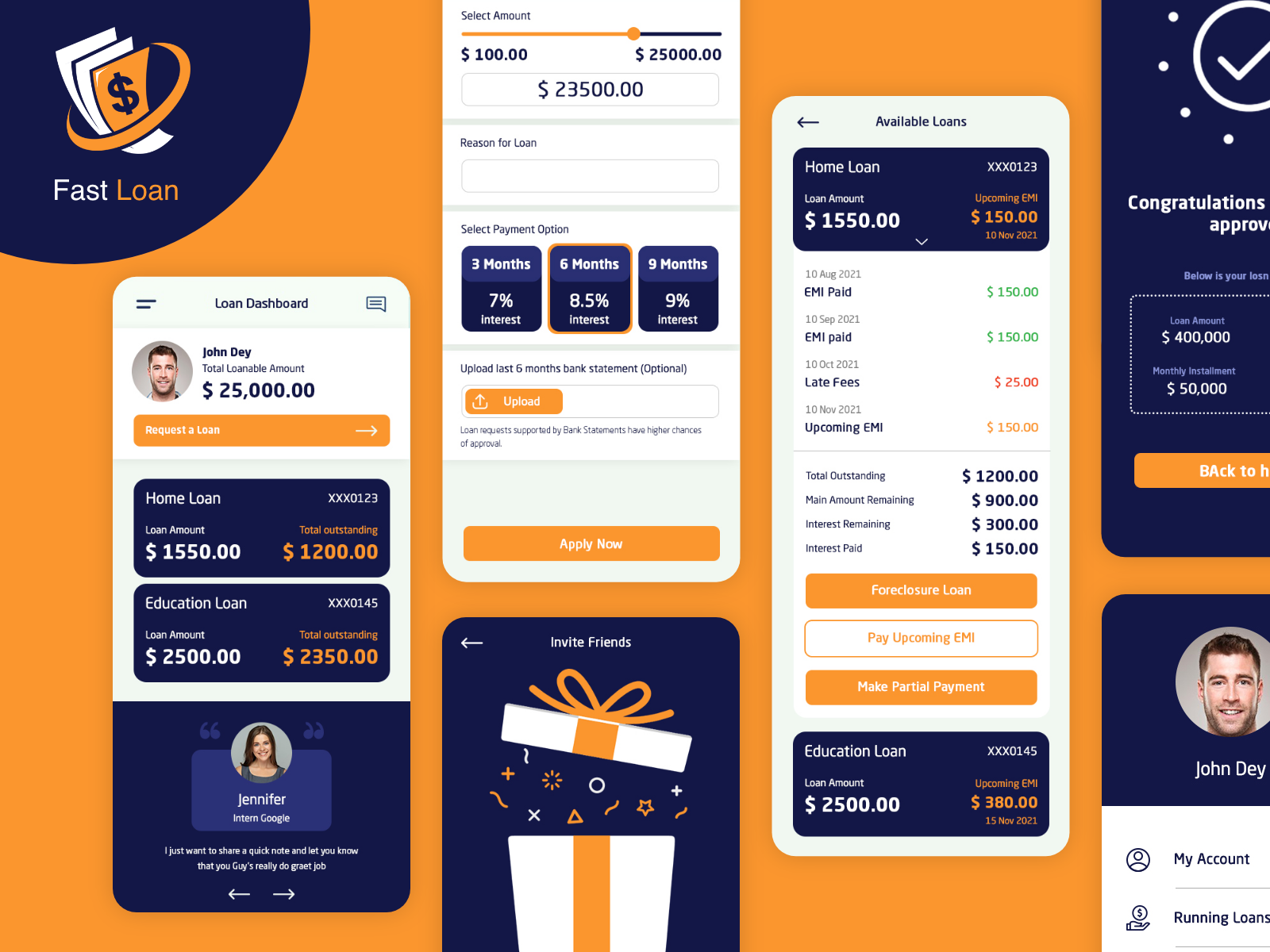 Loan Mobile UI by Laxmikant Sharma on Dribbble