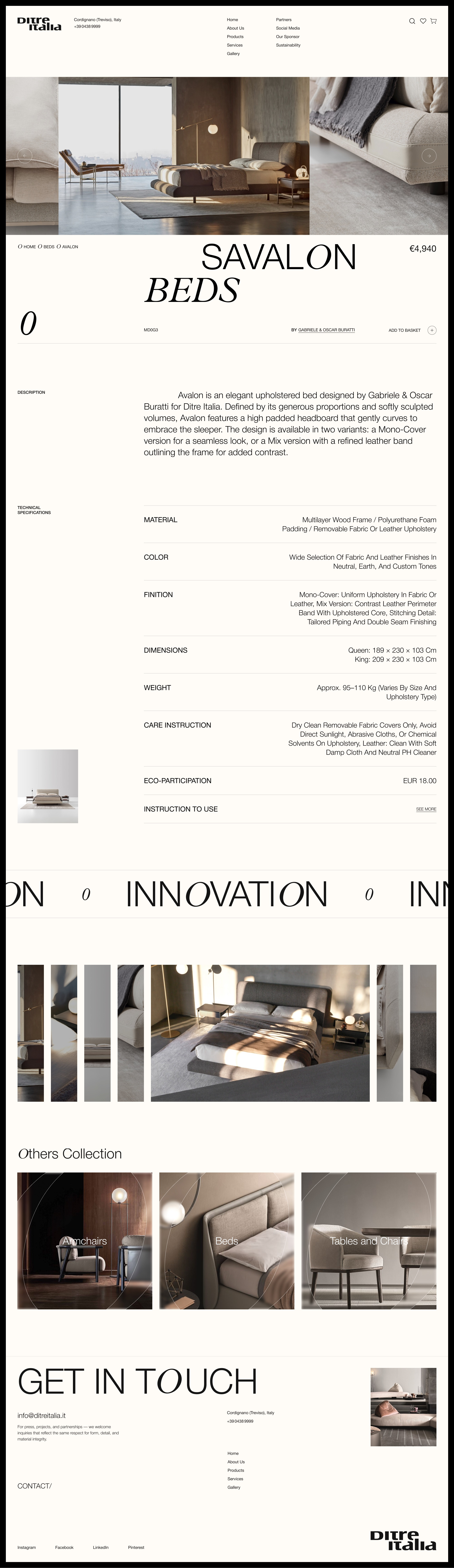 DI - Modern Furniture Ecommerce Website Design - Product Page by LAIN ...
